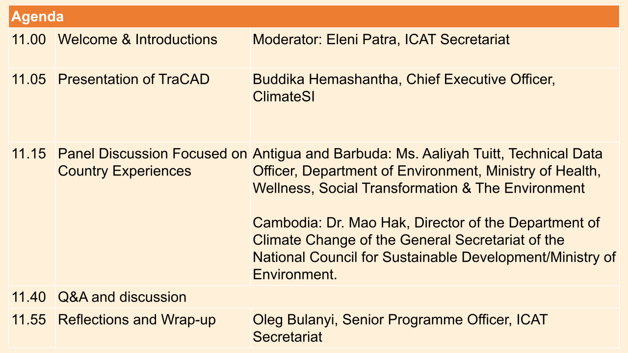 COP28 Side-event: Assessing and Tracking Climate Actions in the ...